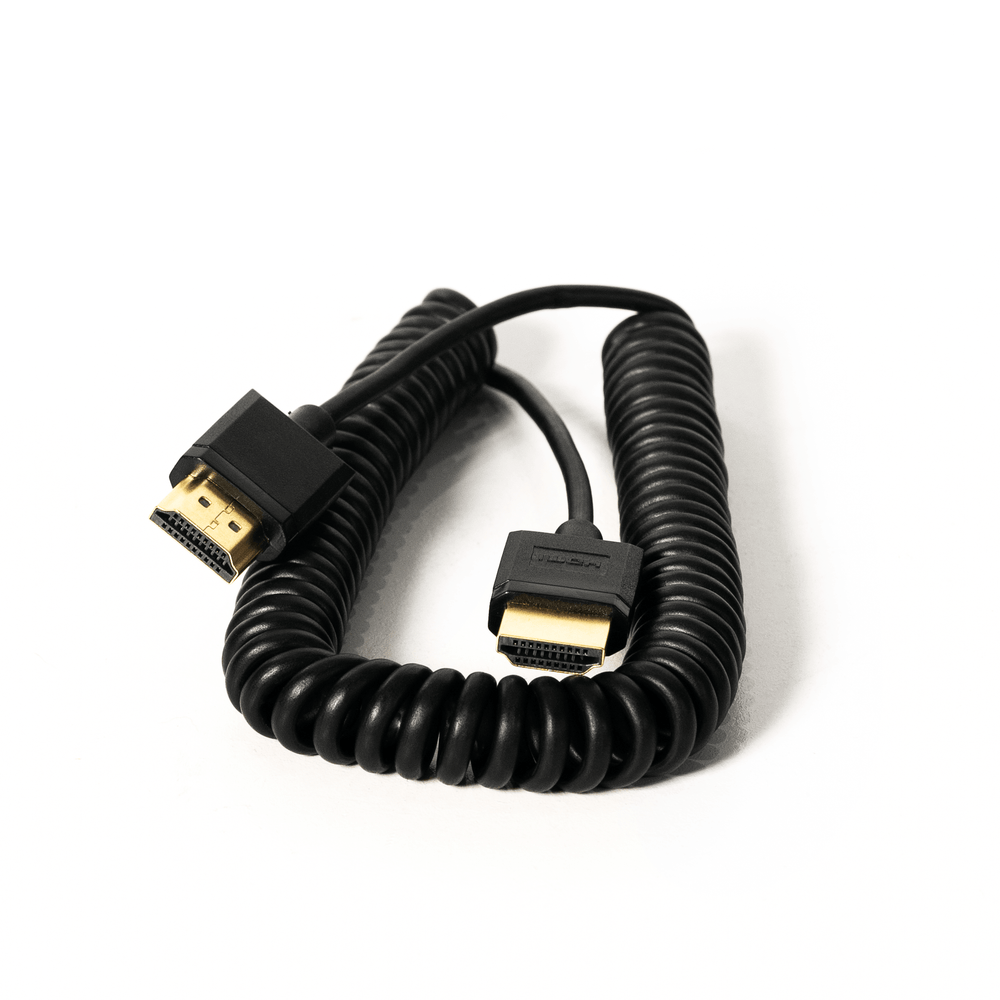 16 in - 8 ft Coiled Full-size HDMI Cable - 4K Standard HDMI (Type A) F