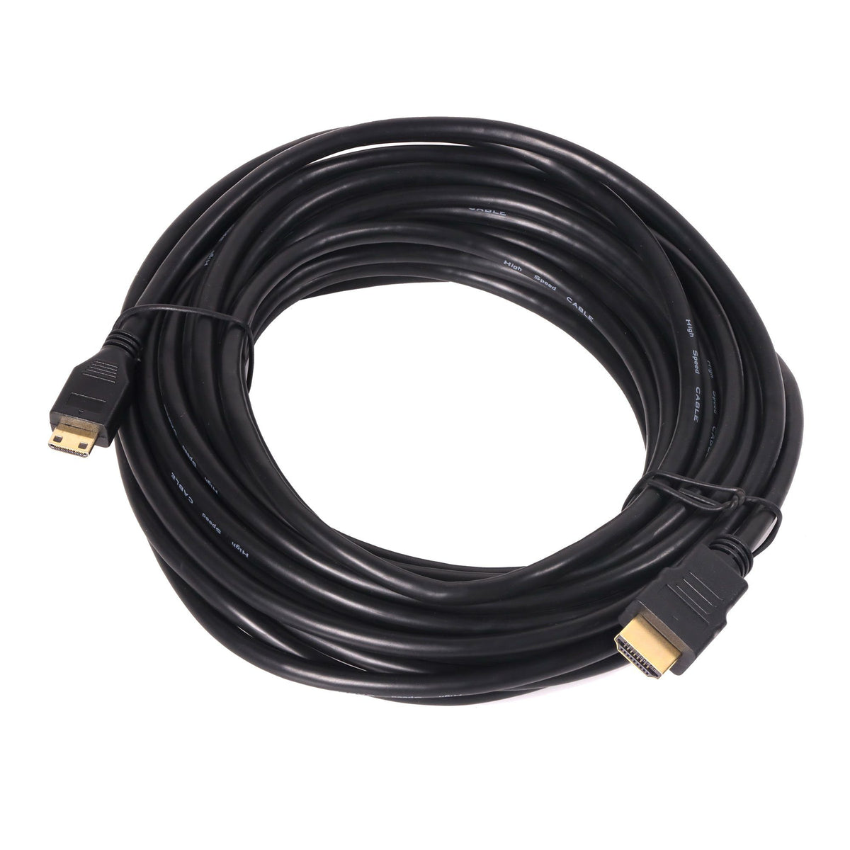 30 ft HDMI Video Cable - 30AWG Mini-HDMI (Type C) to HDMI (Type A)