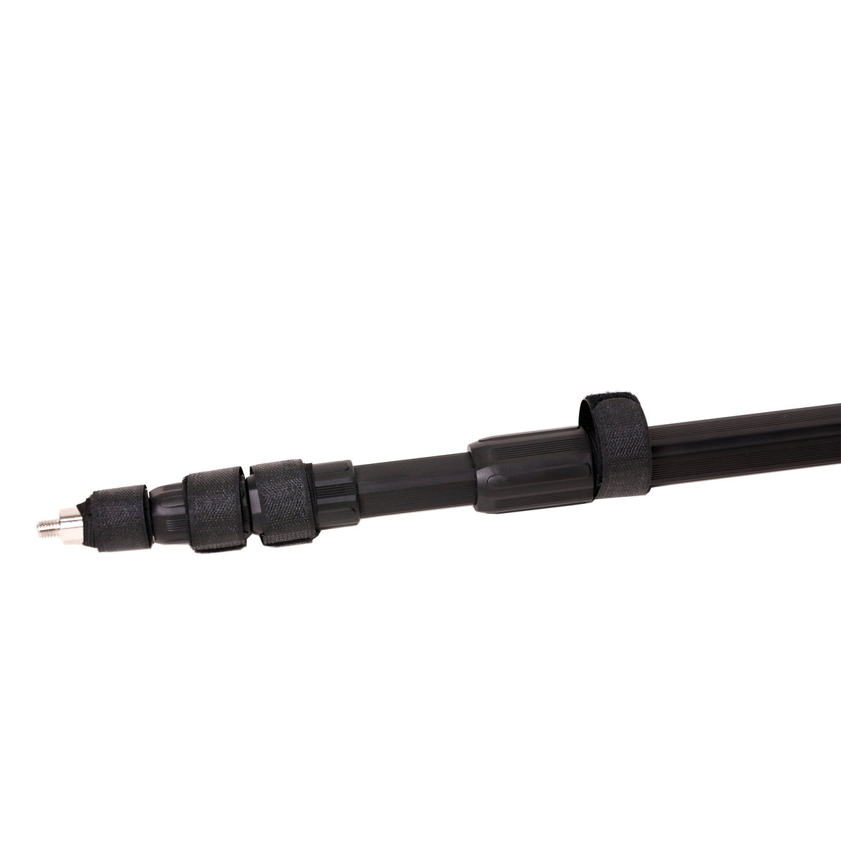 10 Foot Telescopic Boom Pole, 4 Sections with Cable Straps, 3/8 & 5/8